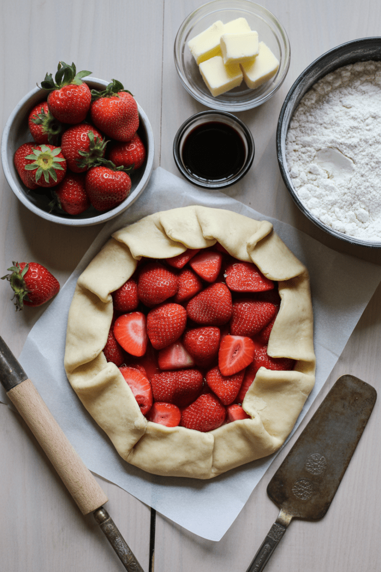 Strawberry Balsamic Galette | Joyus Pastries
