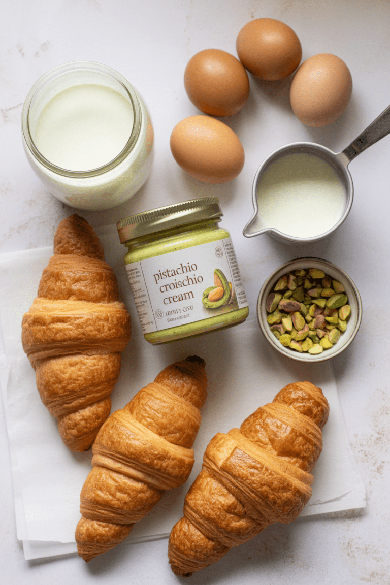 Pistachio Cream Croissant Bake (Elegant, Viral & Perfect for Spring ...