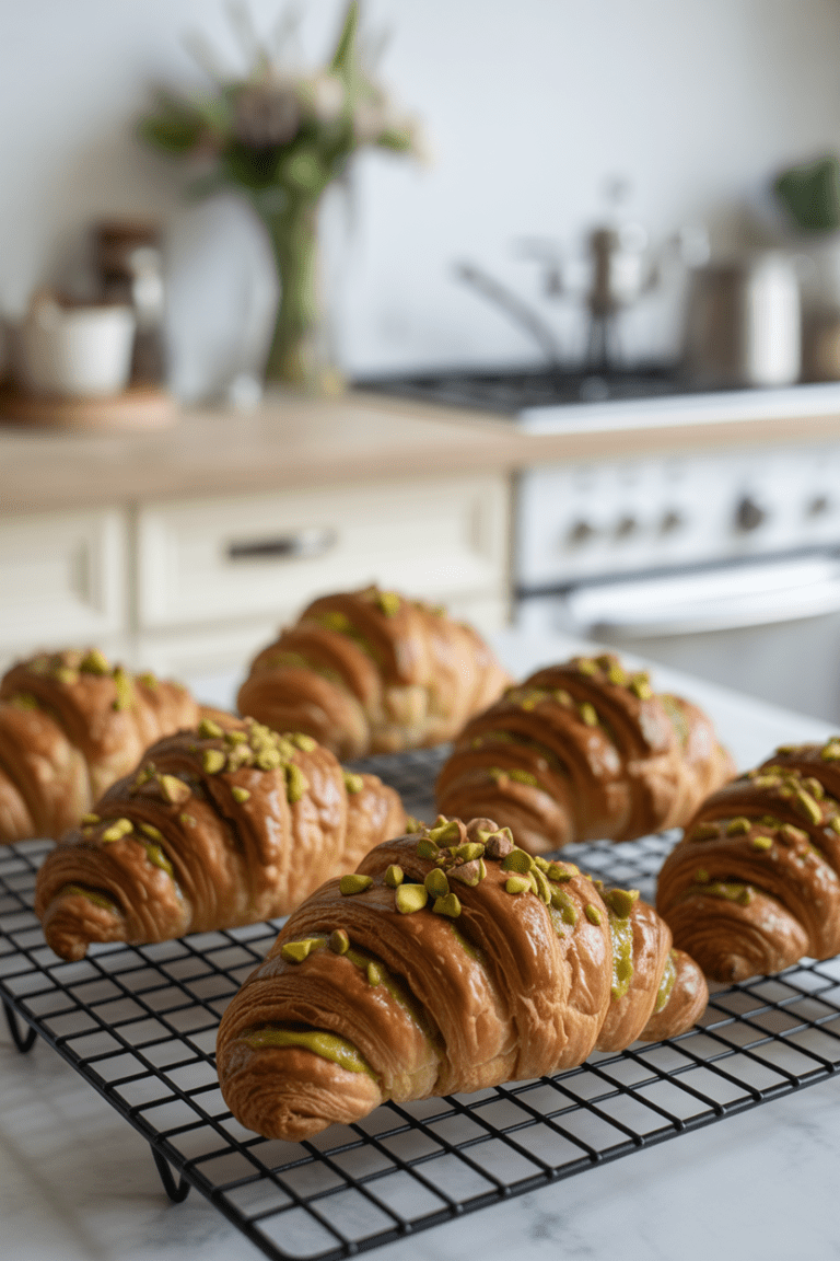 Pistachio Cream Croissant Bake (Elegant, Viral & Perfect for Spring ...